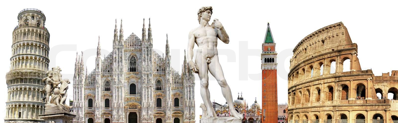 Greatest italian landmarks | Stock image | Colourbox