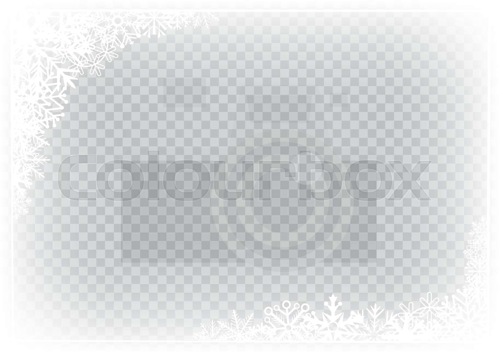 winter season Christmas photo frame template | Stock vector | Colourbox