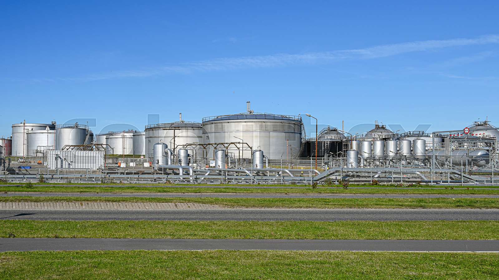 Crossbridge Energy refinery in Fredericia | Stock image | Colourbox