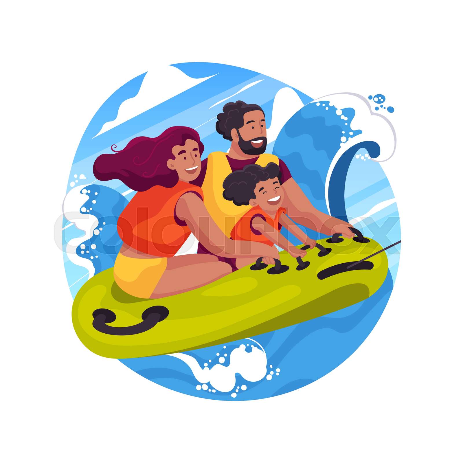 Tubing isolated cartoon vector illustration. | Stock vector | Colourbox