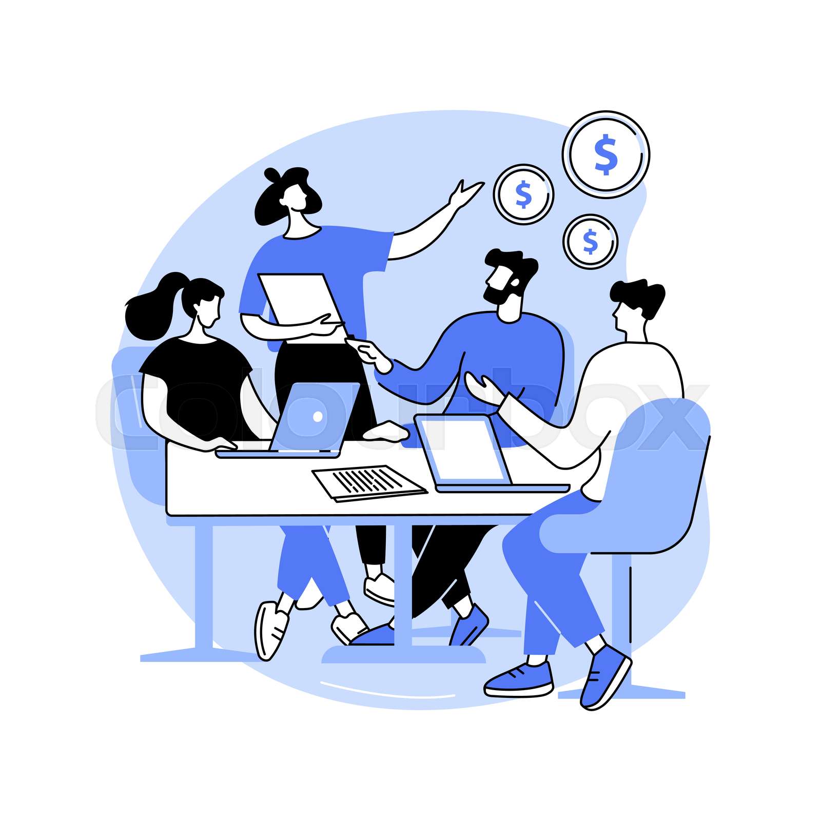 Venture capital isolated cartoon vector illustrations. | Stock vector ...