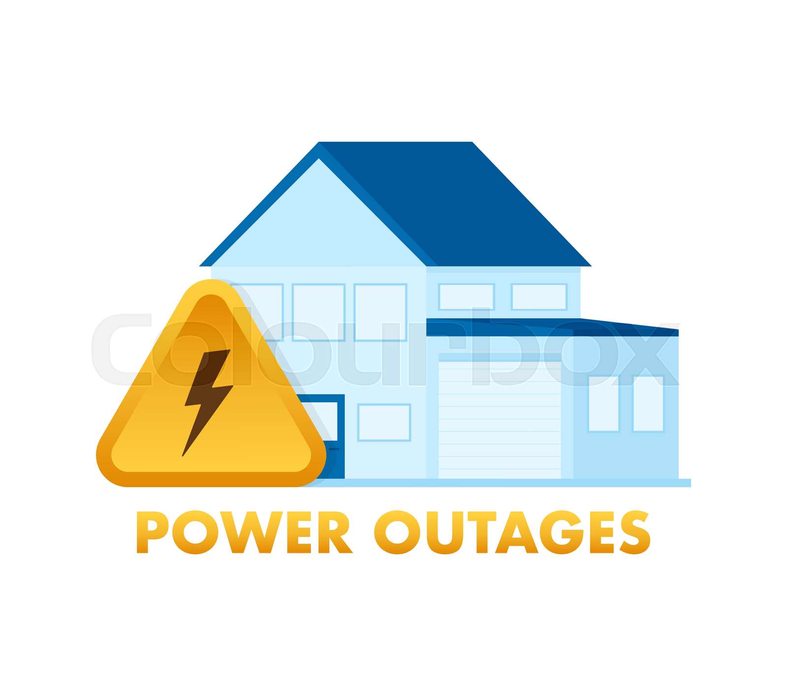 Power outages. Badge, icon, stamp, logo. Vector illustration. | Stock ... Power outages. Badge, icon, stamp, logo. Vector illustration. | Stock ...