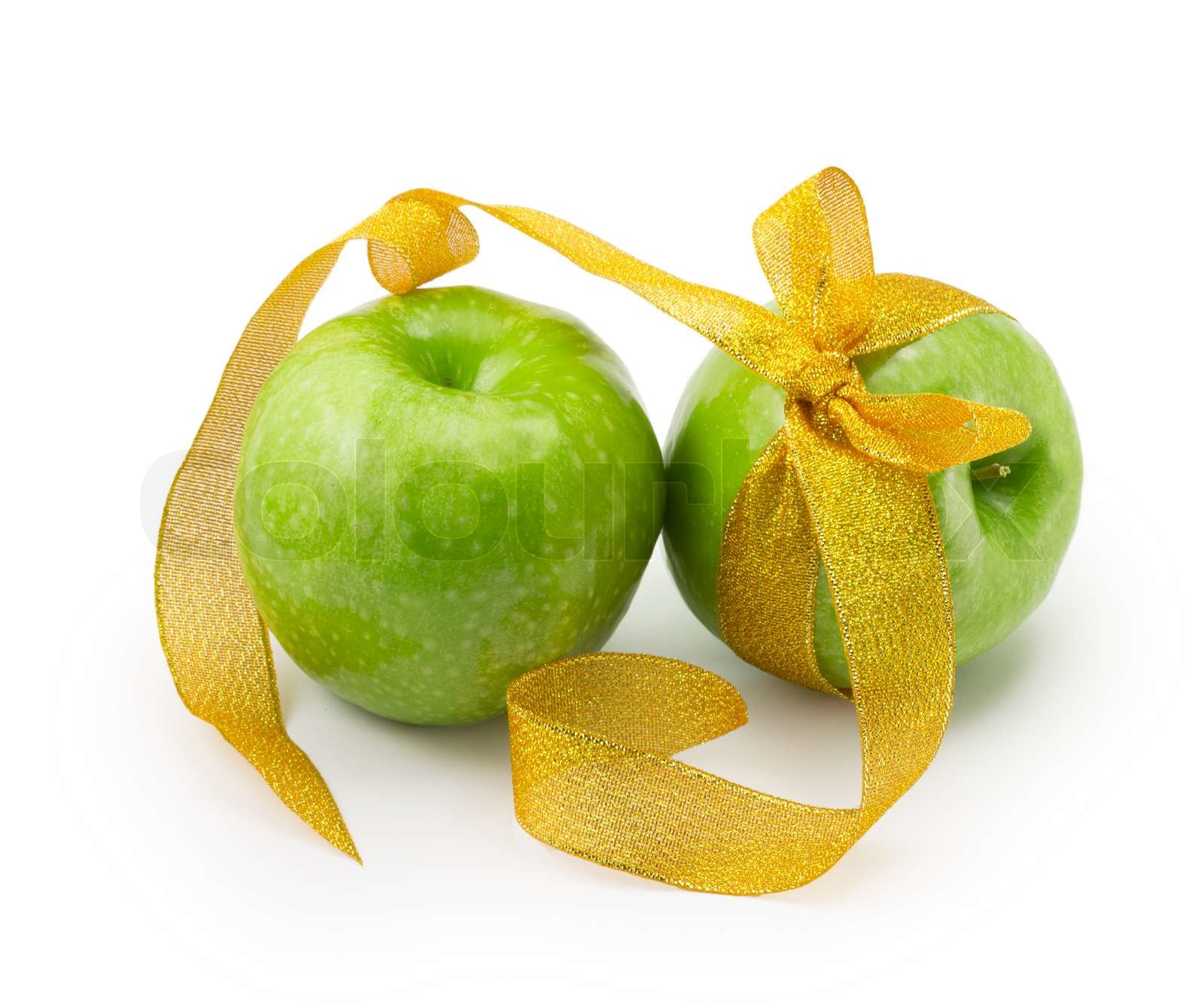 apple with ribbon | Stock image | Colourbox