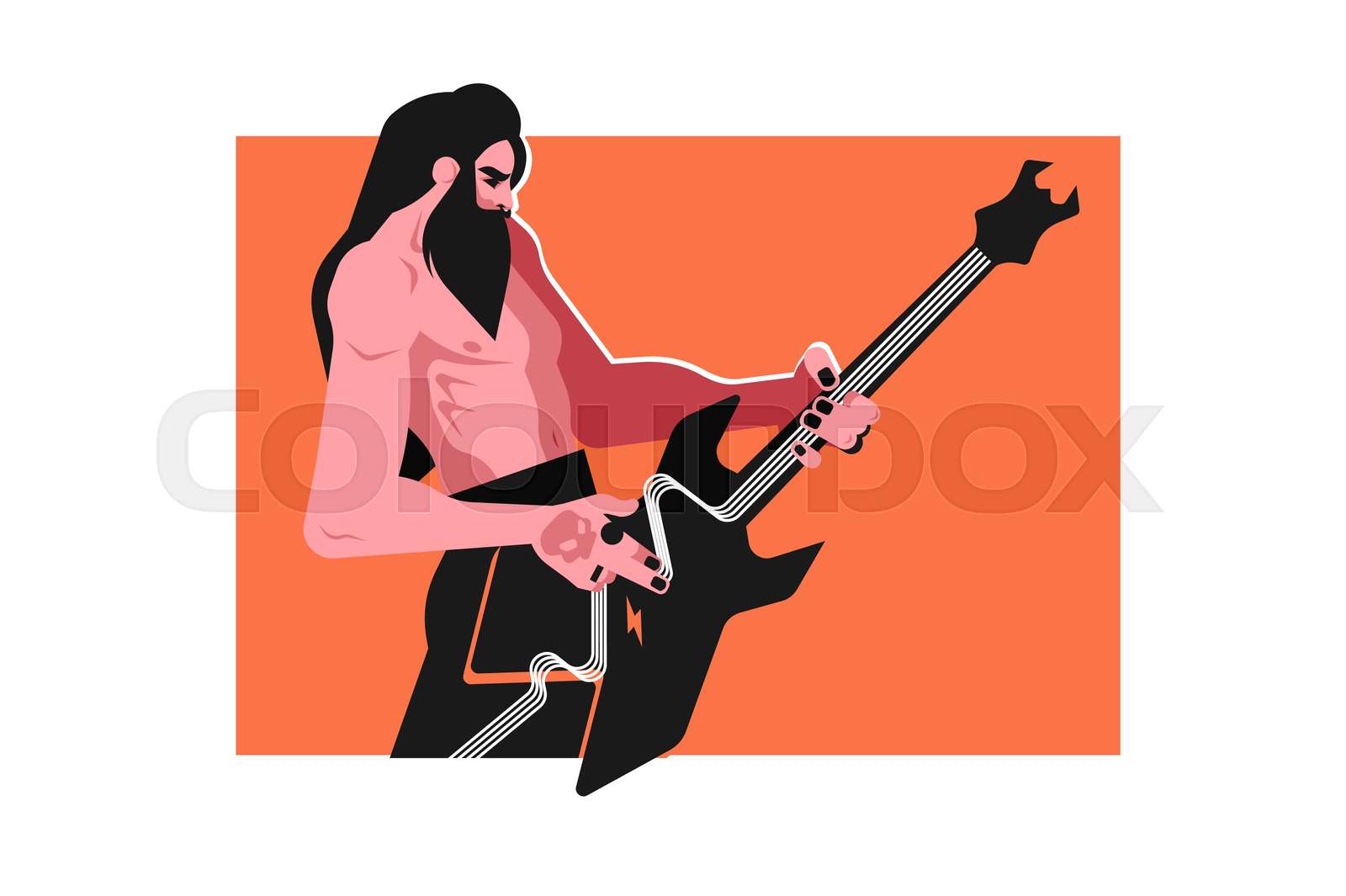 Cartoon Bassist