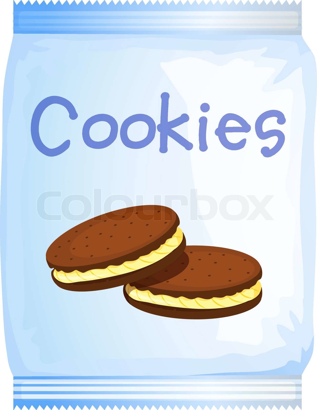 A pack of cookies | Stock vector | Colourbox