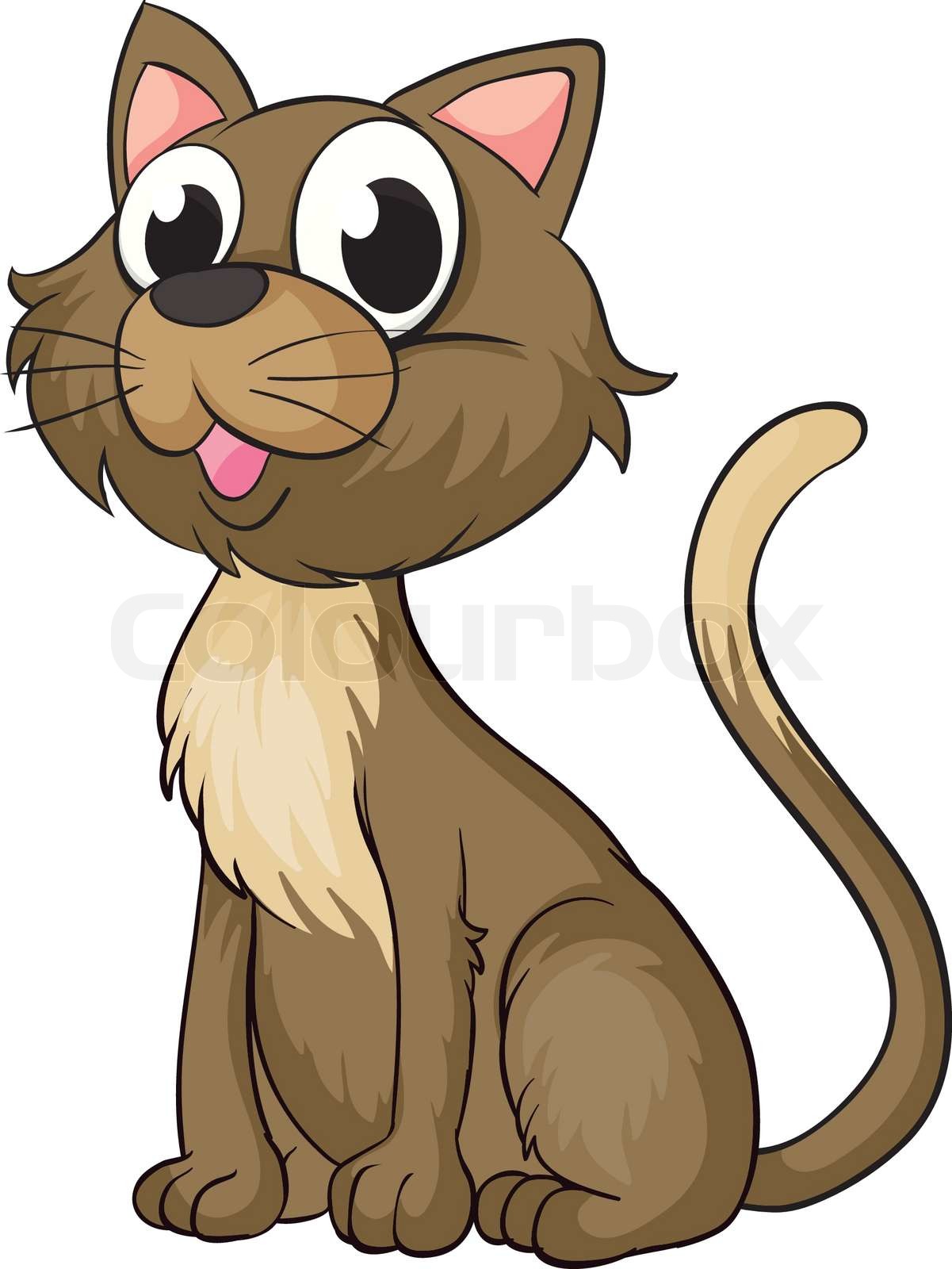 Eine lächelnde Katze | Stock-Vektor | Colourbox