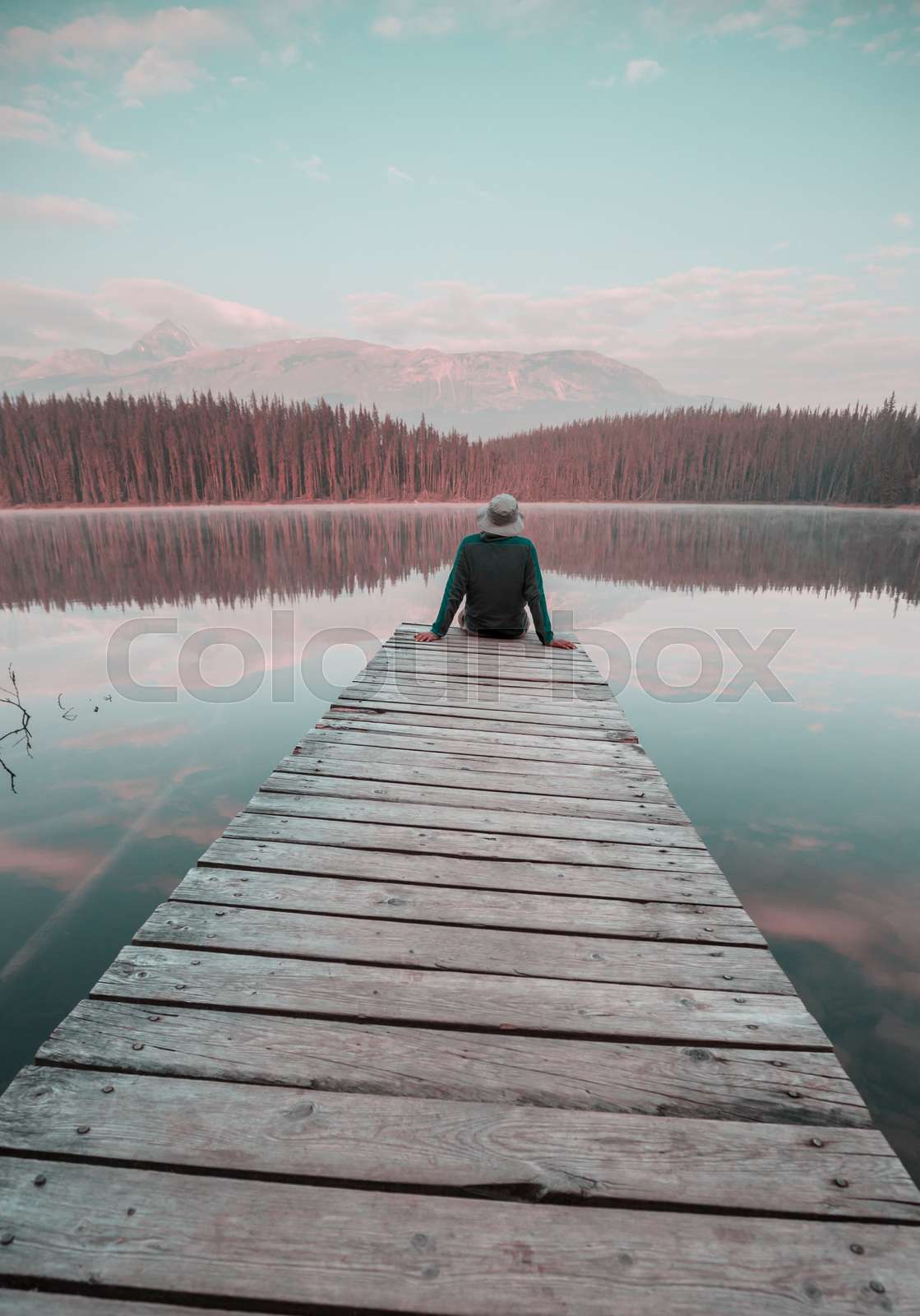 Pier on the lake | Stock image | Colourbox