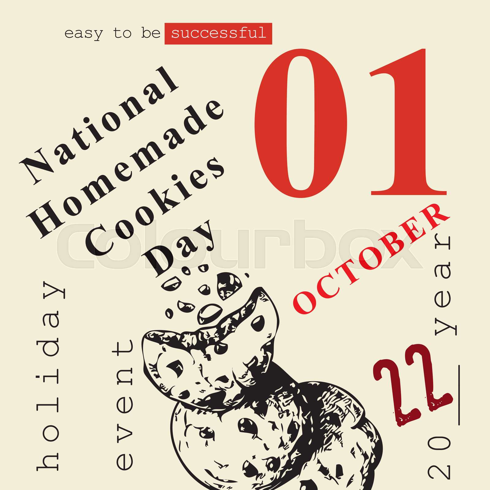 Homemade Cookies Day Stock Vector Colourbox