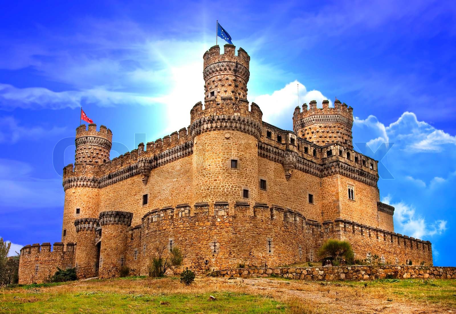 medieval castle Manzanares - Spain | Stock image | Colourbox