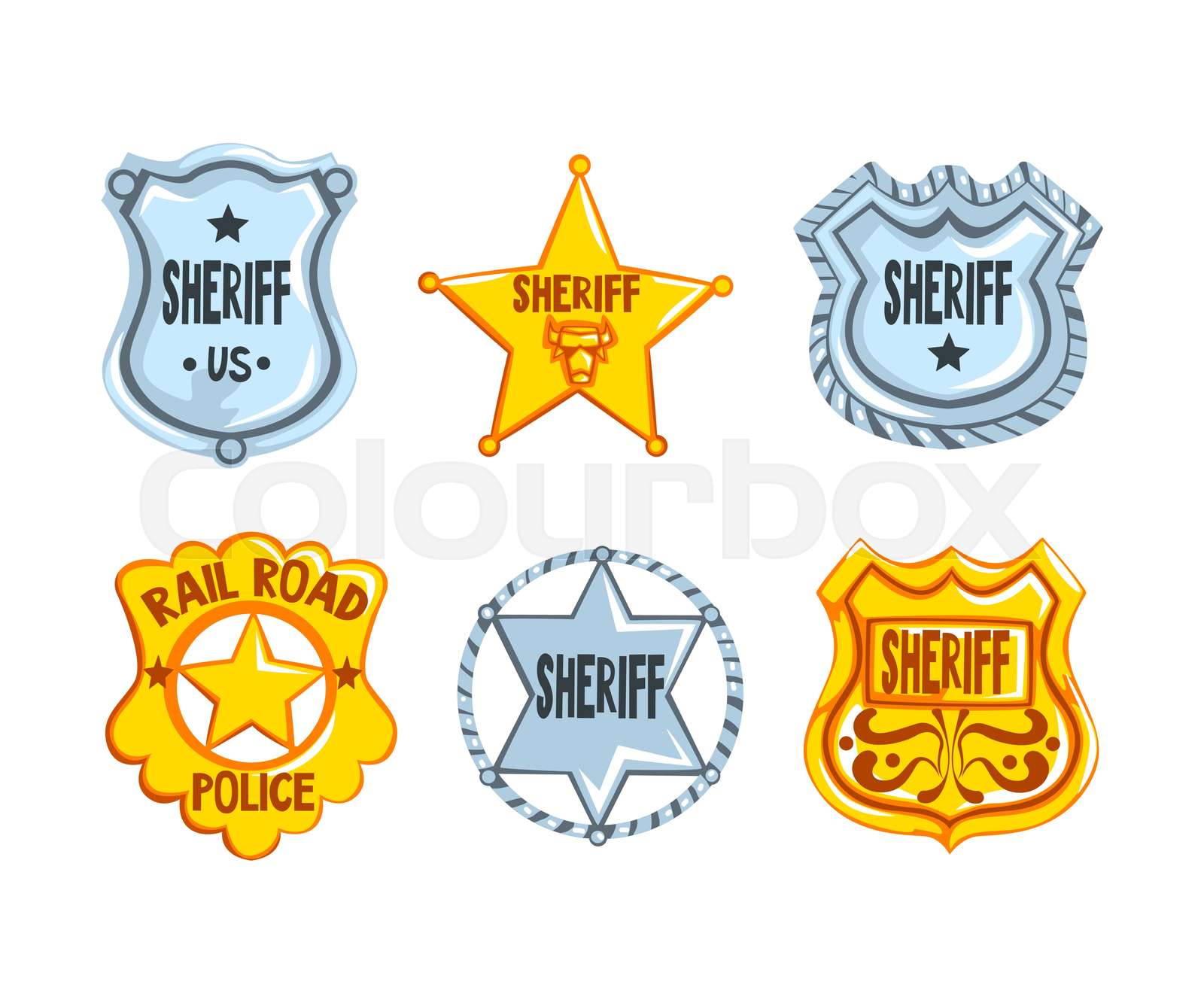 Police Badge Star Clip Art