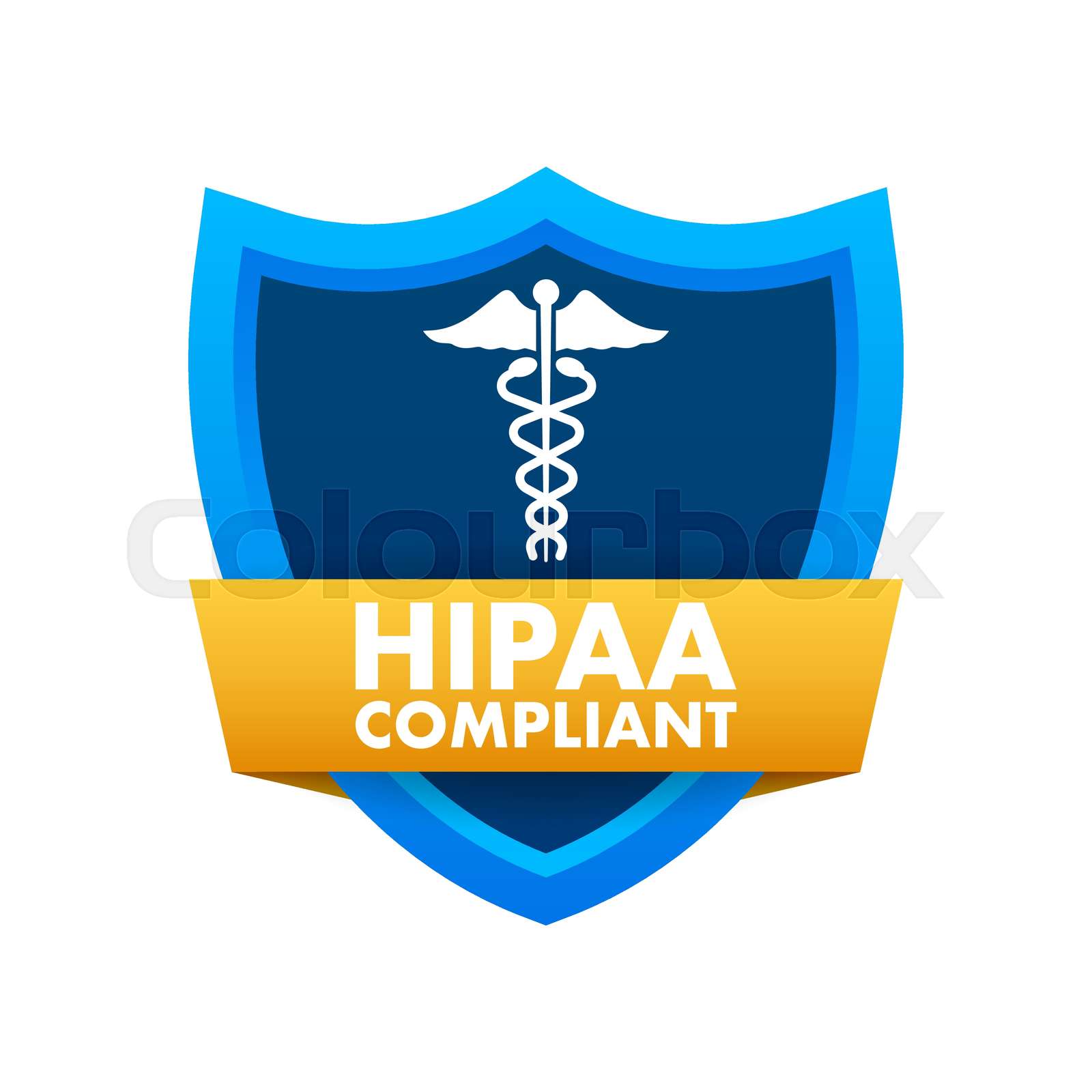 Hipaa Compliant Checkmark Icon Vector Design Logo Symbol Vector