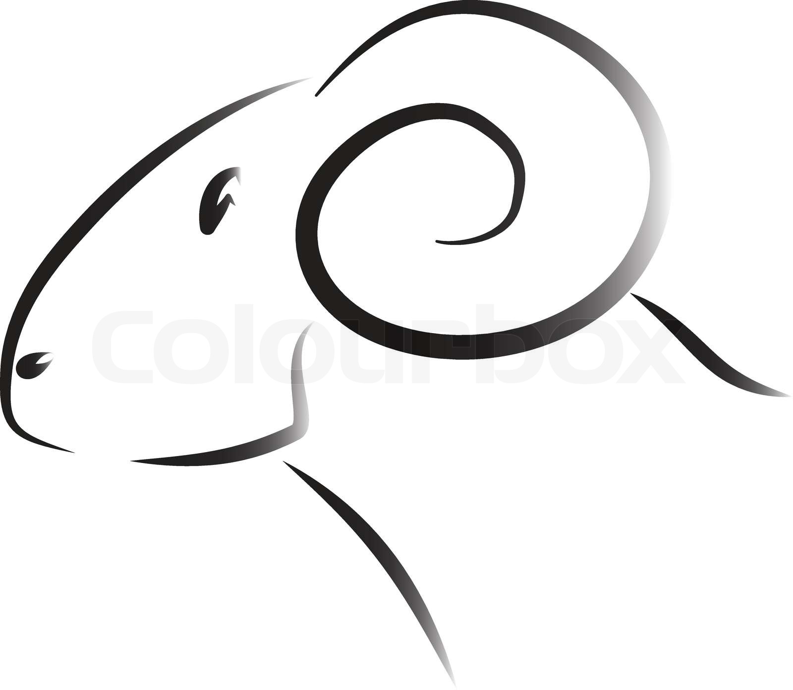 logotipo, carnero, vector | Vector de archivo | Colourbox