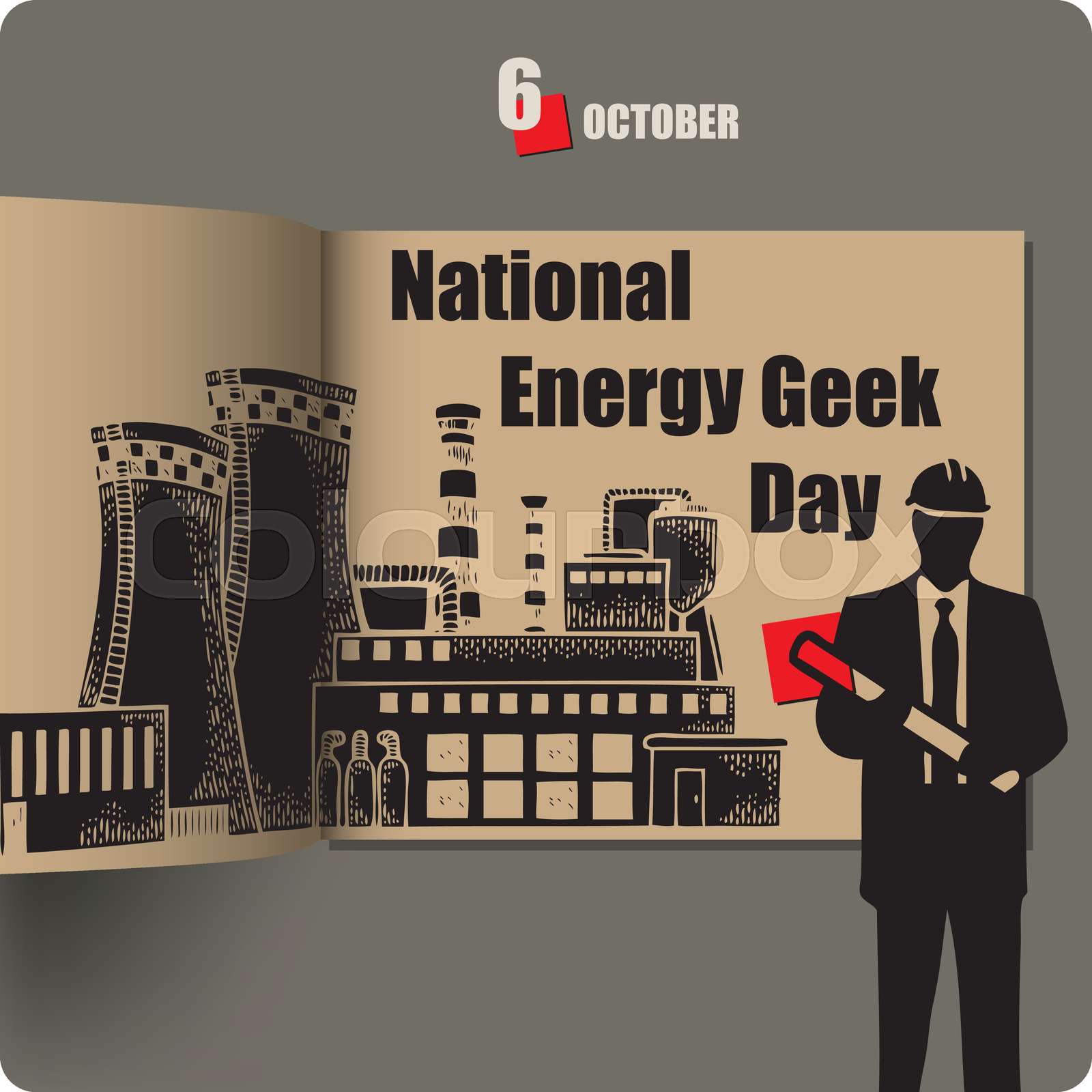 National Energy Geek Day | Stock vector | Colourbox