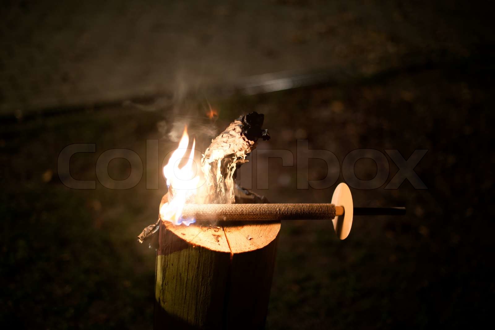 Burning Torch | Stock image | Colourbox