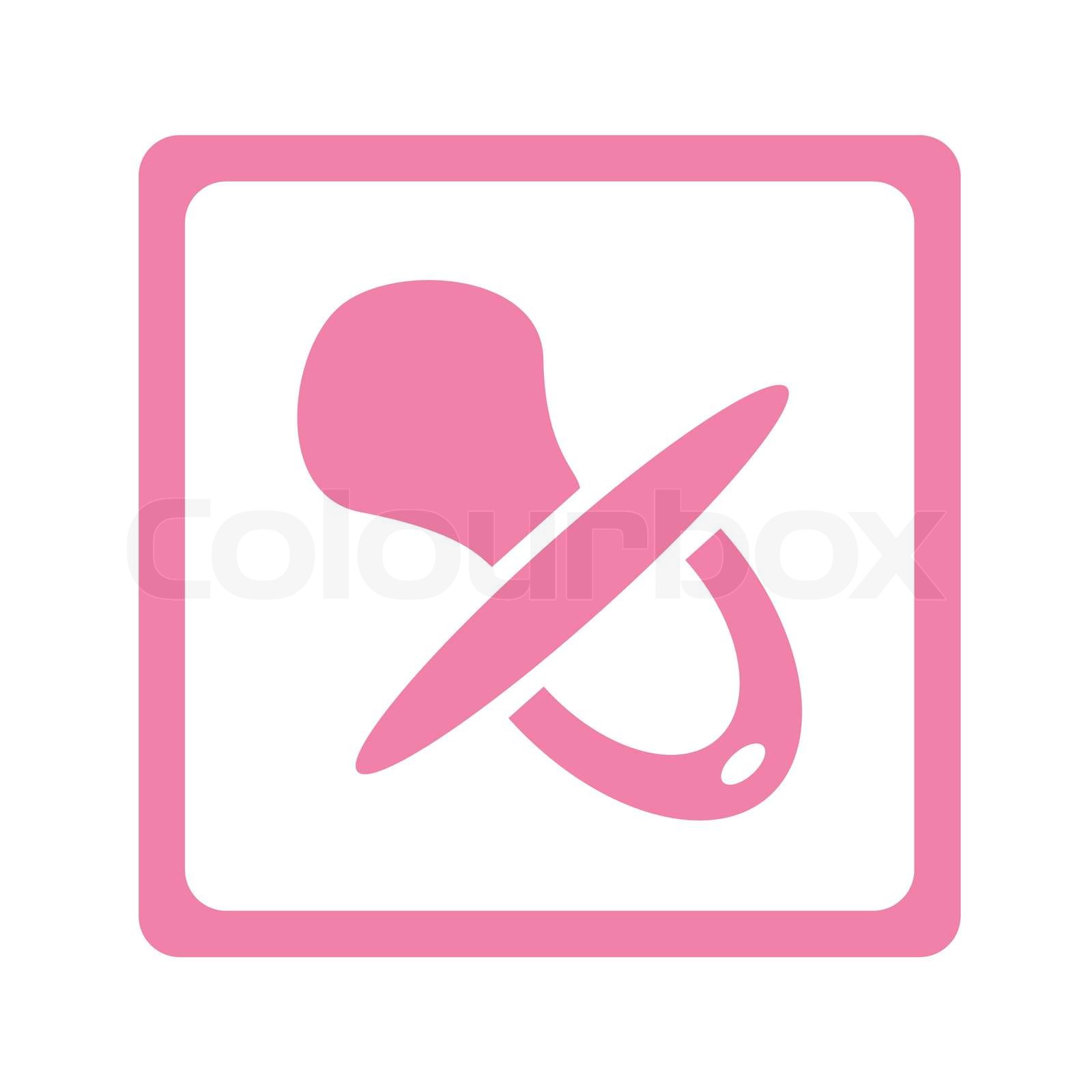 Baby sign in pink | Stock vector | Colourbox