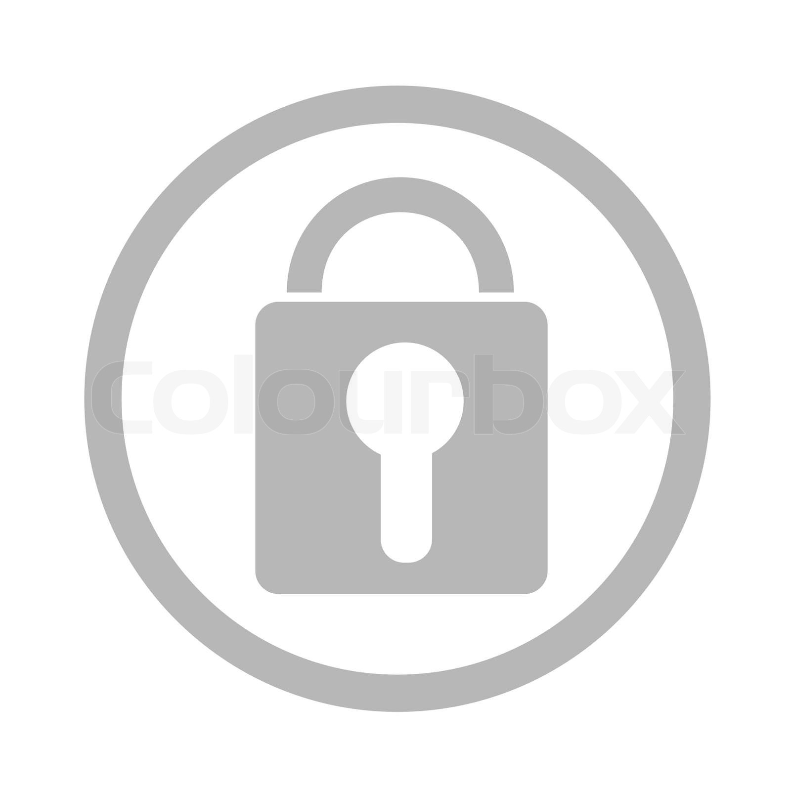 Security icon in grey | Stock vector | Colourbox