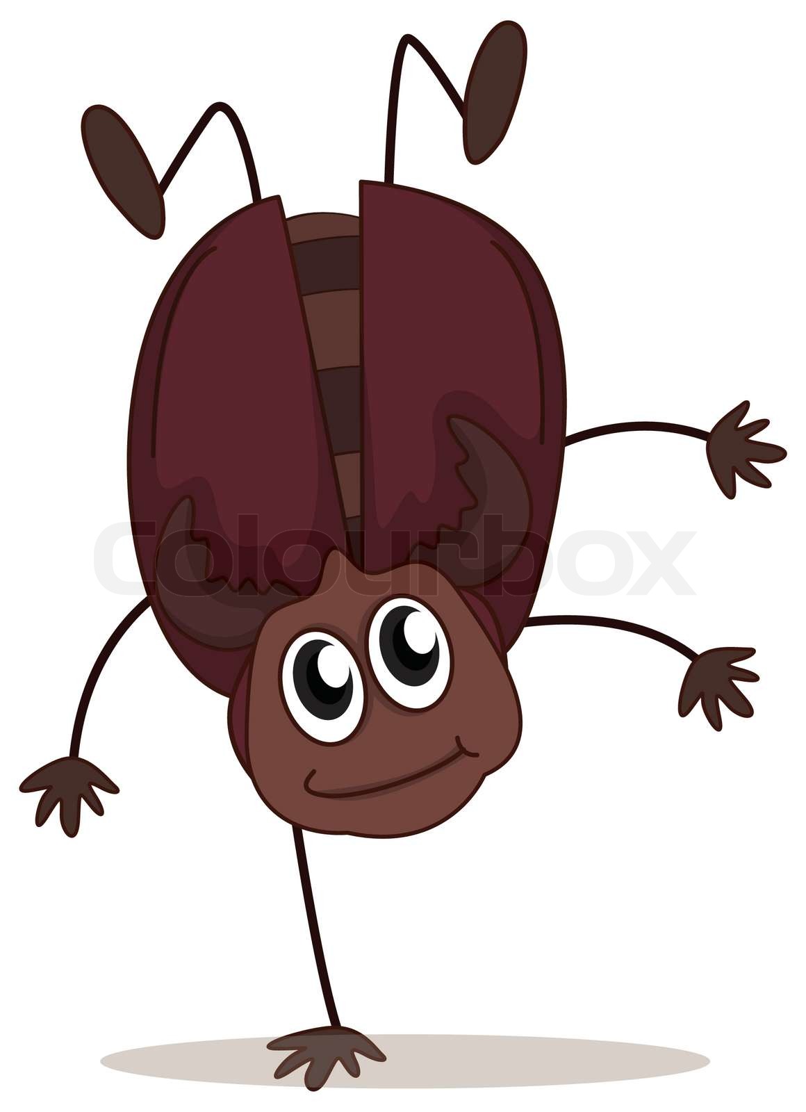 A jumping beetle | Stock vector | Colourbox