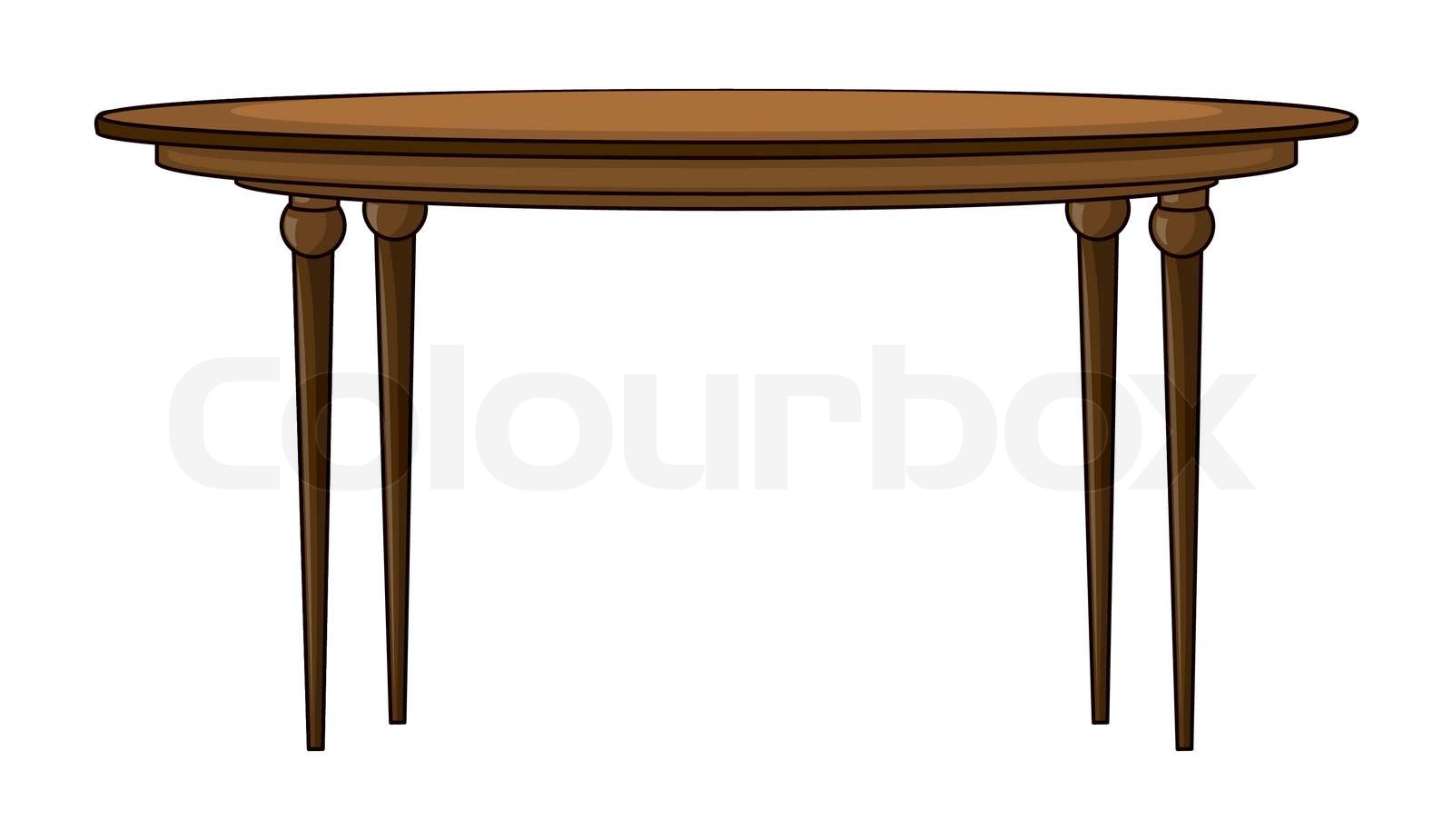 Ein runder Tisch | Stock-Vektor | Colourbox