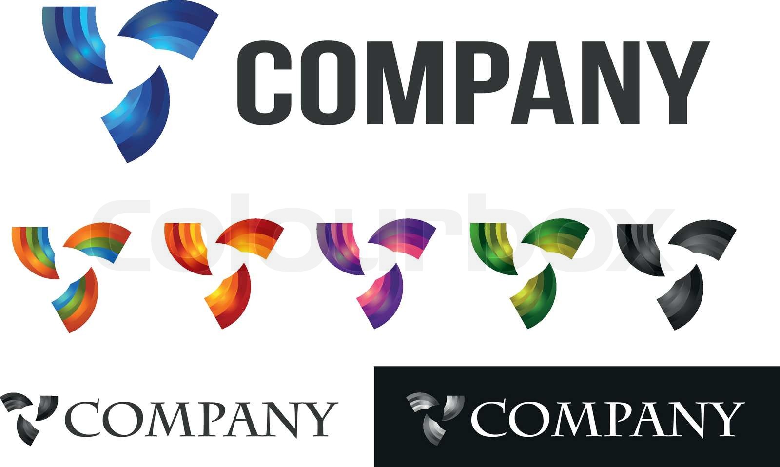 Company Logo Design,Vector | Stock vector | Colourbox