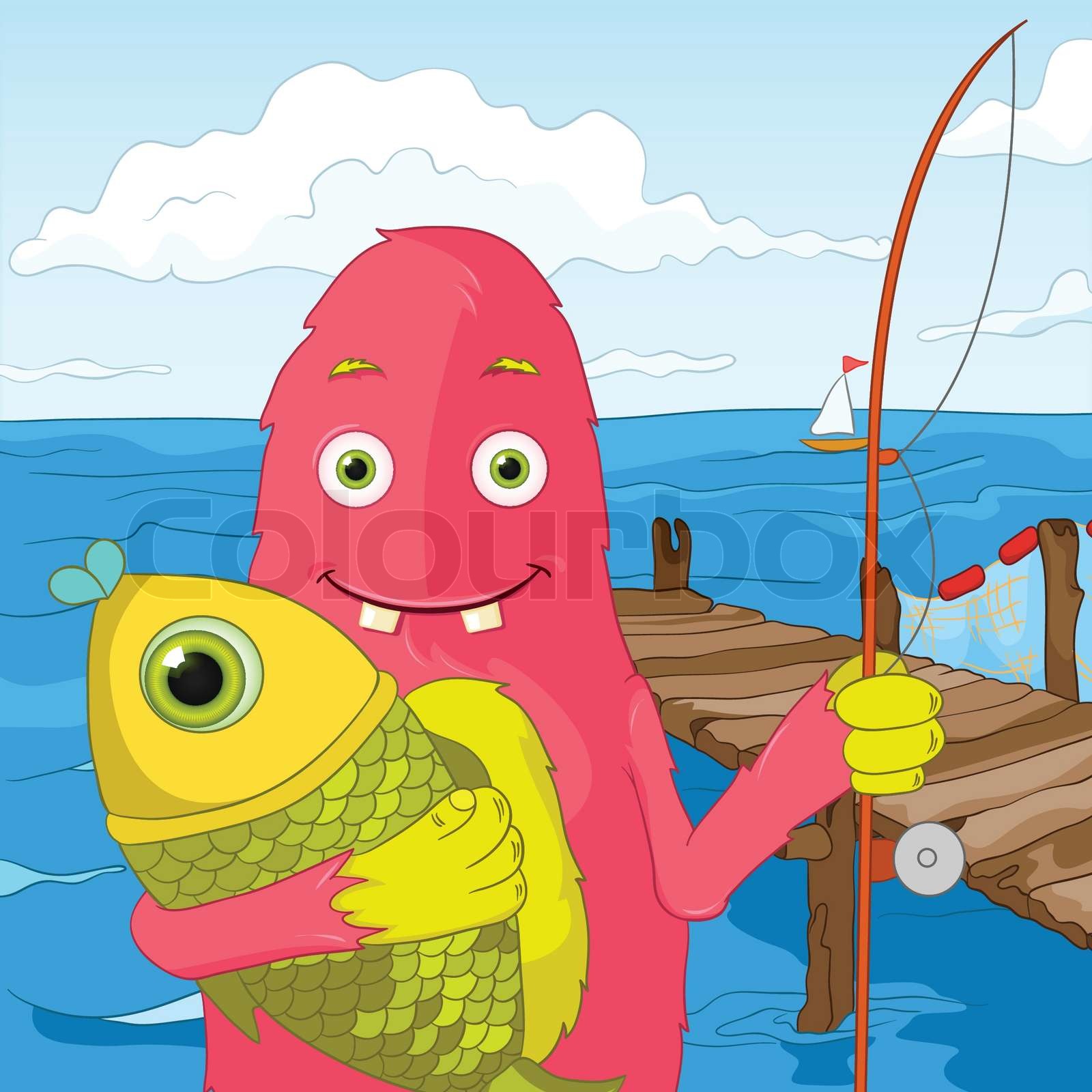 Lustige Monster | Stock-Vektor | Colourbox