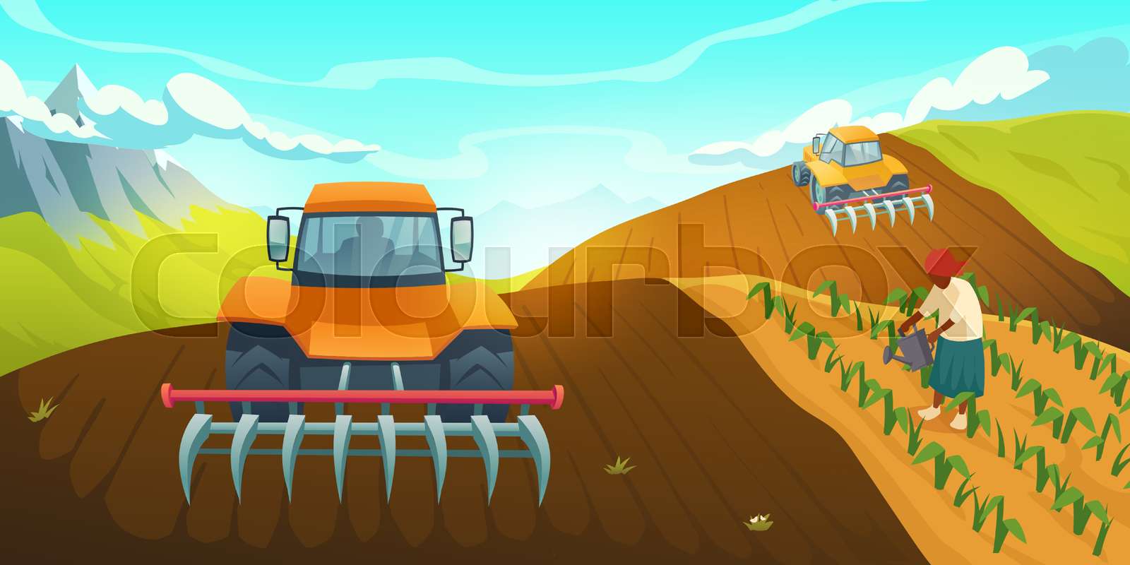 Farm Field Vector