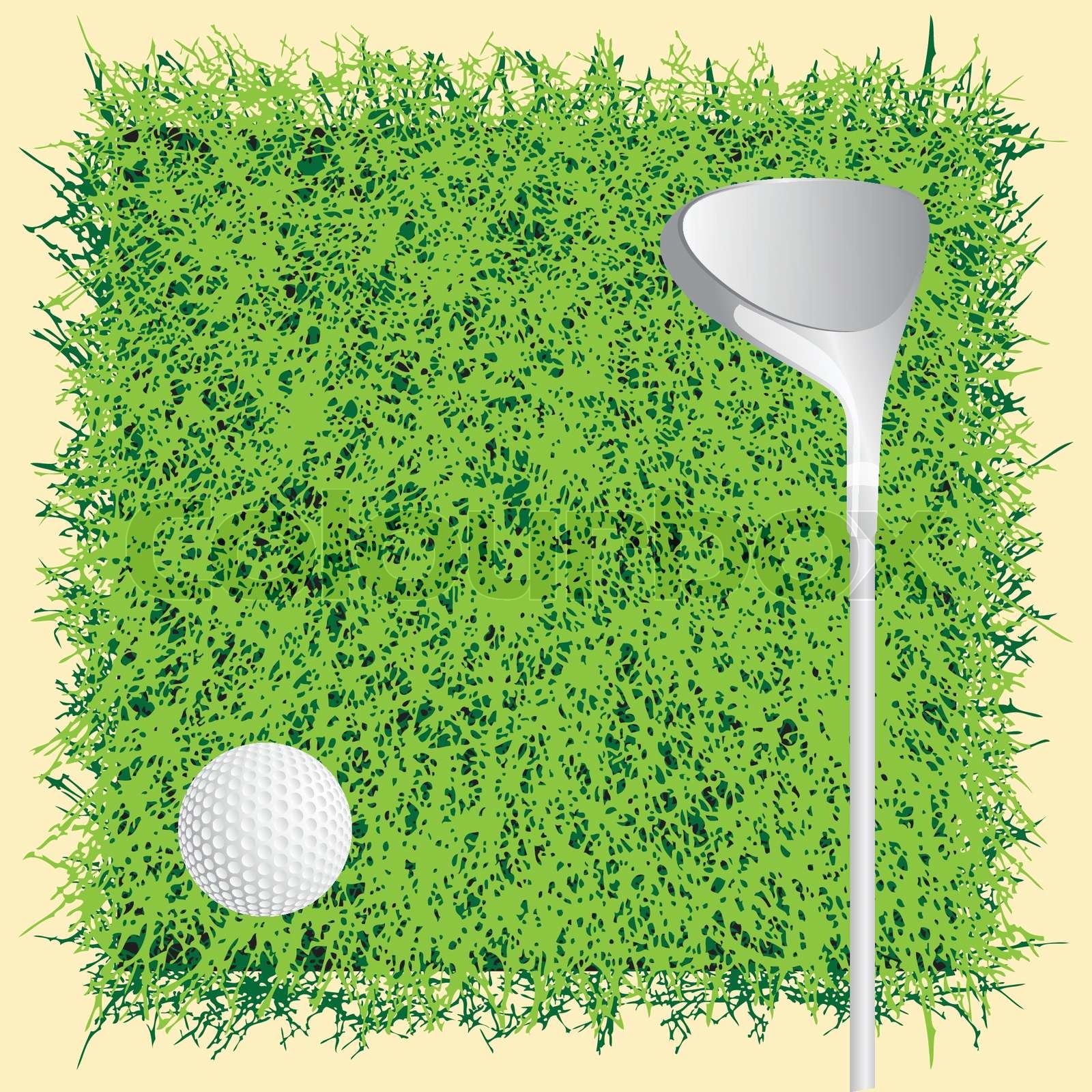 Background golf course | Stock vector | Colourbox