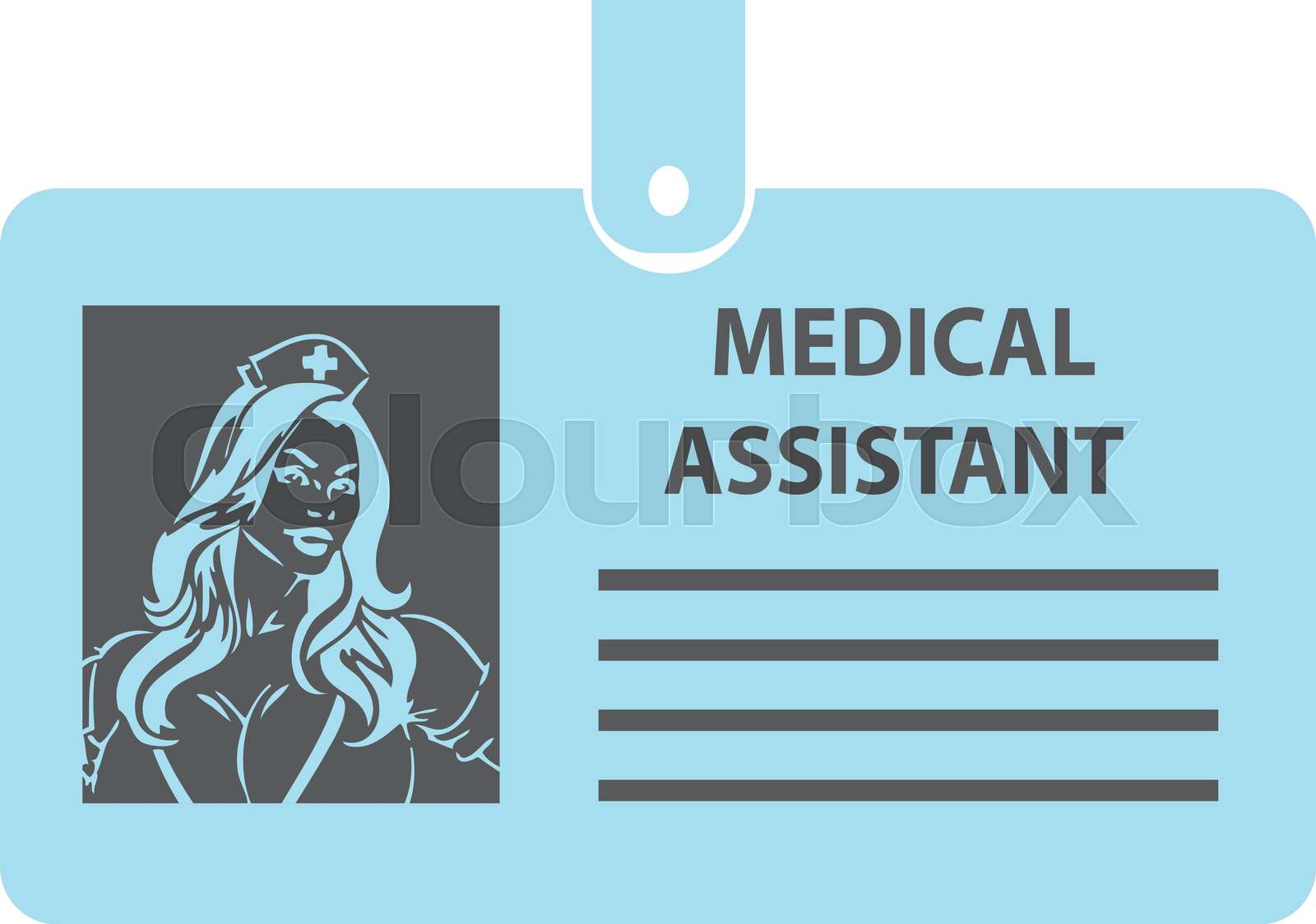 ID card Medical Assistant | Stock vector | Colourbox