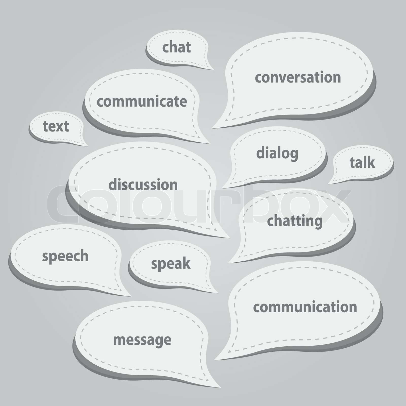 communication bubbles | Stock vector | Colourbox
