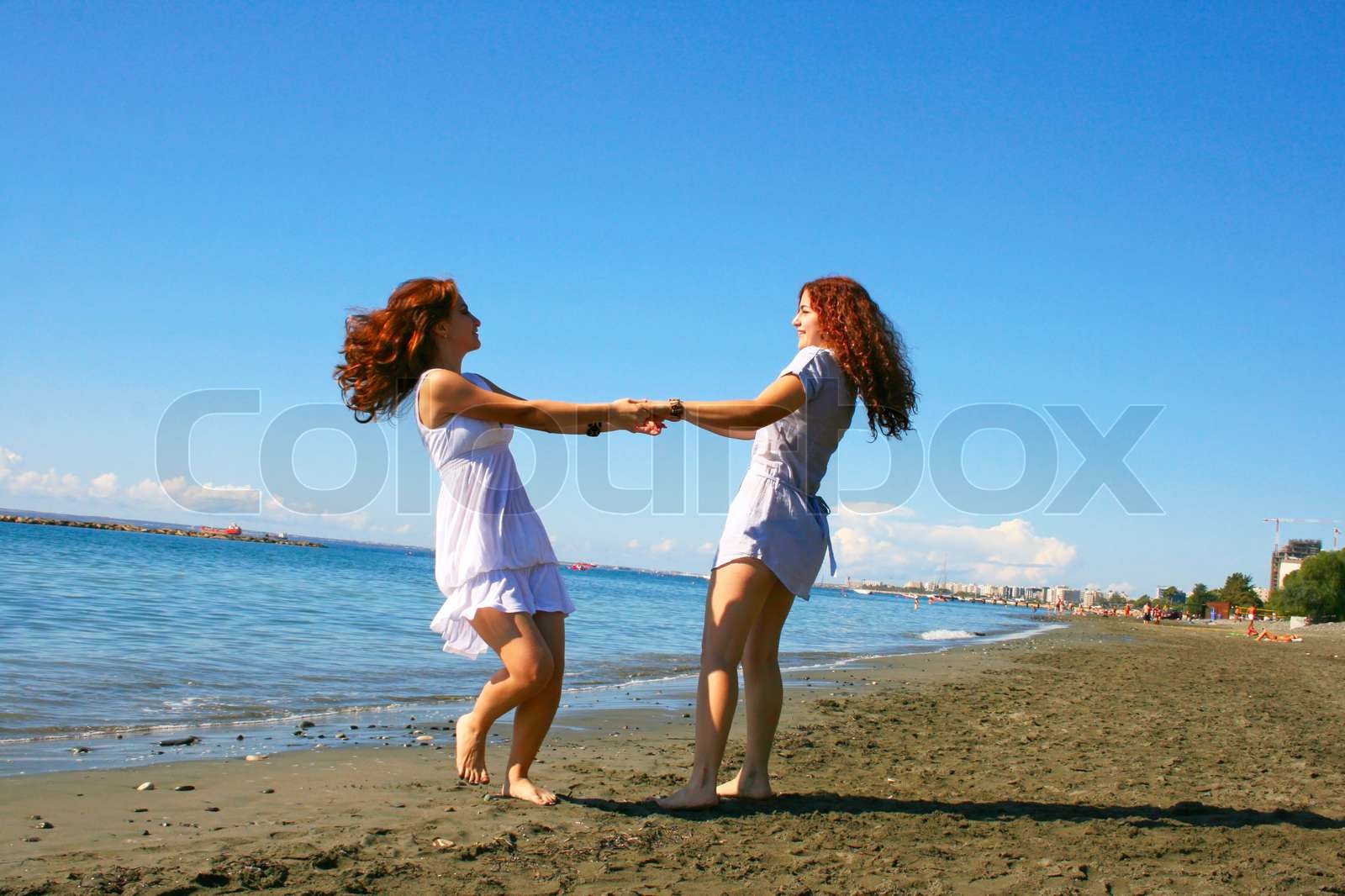 Frauen Am Strand Stock Bild Colourbox 9368