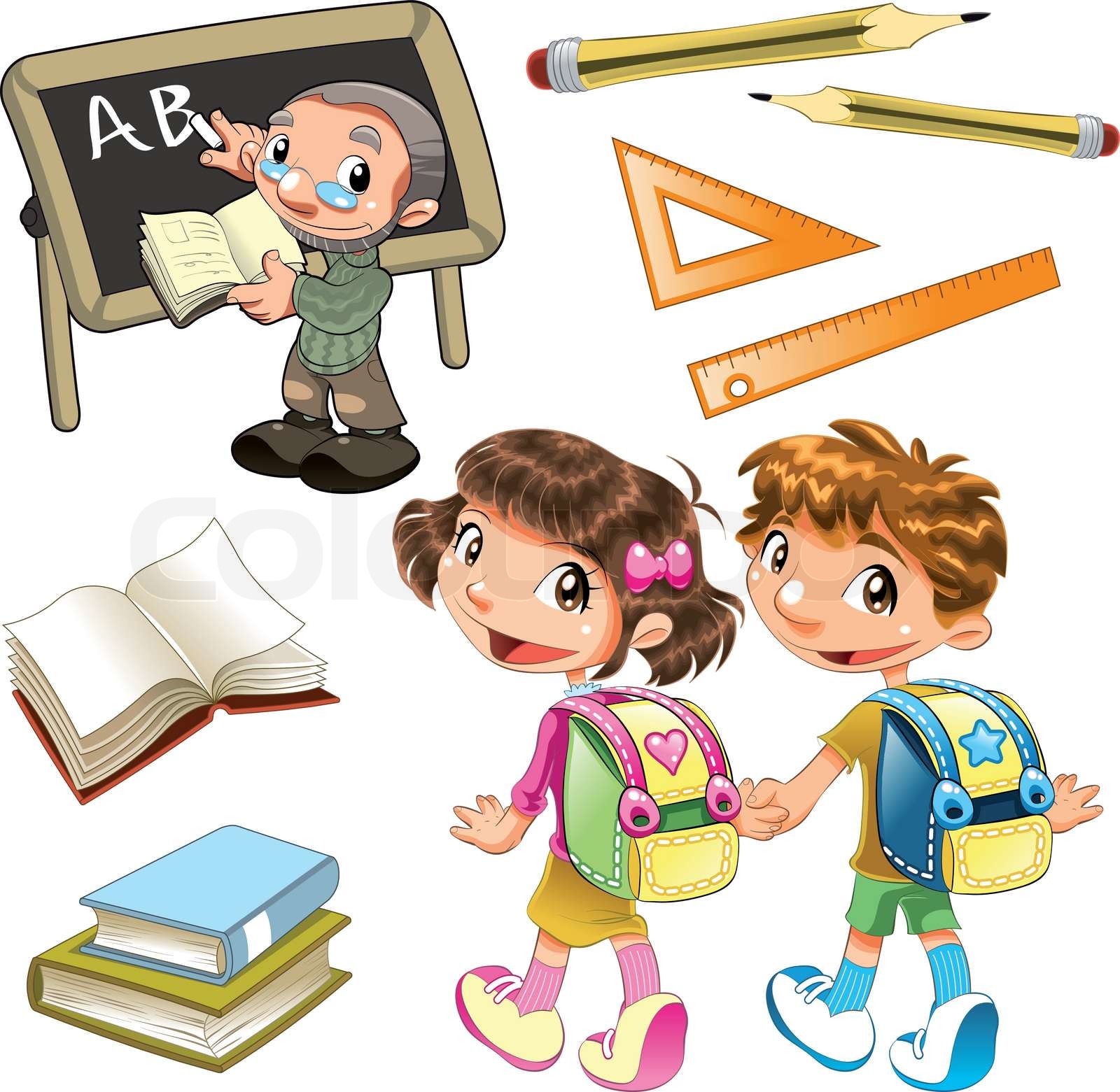 Skole elementer. | Stock vektor | Colourbox