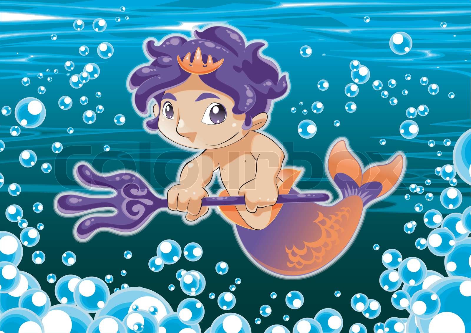 Baby triton. | Stock vector | Colourbox