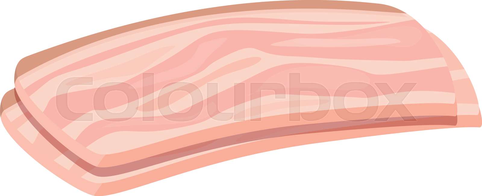 Animal lard icon cartoon vector. Pork meat | Stock vector | Colourbox