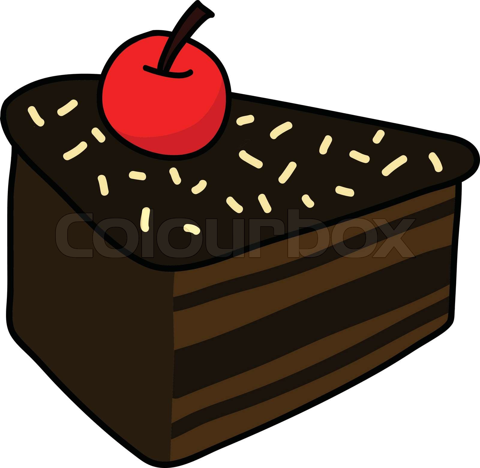 Tegneserie kage hånd tegning Vector | Stock vektor | Colourbox