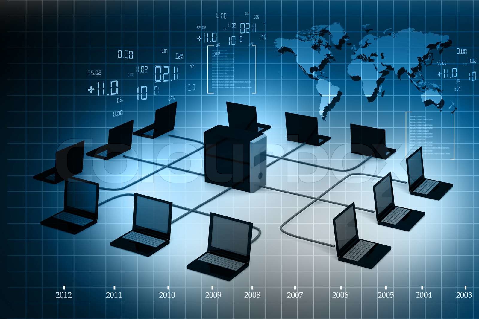 global computer network | Stock image | Colourbox