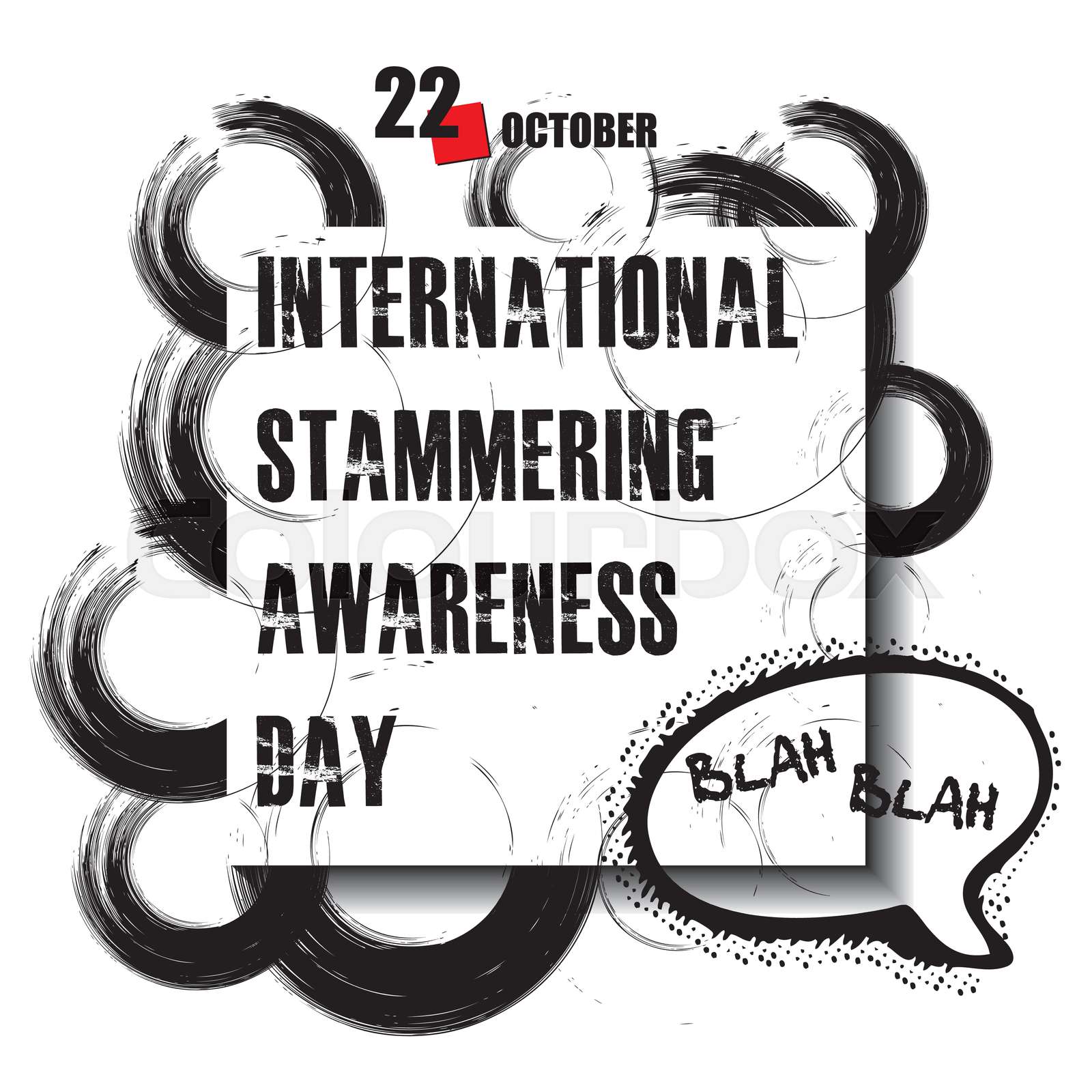 International Stammering Awareness Day | Stock vector | Colourbox
