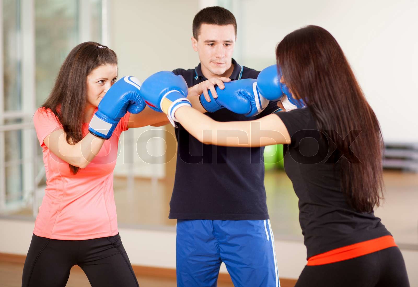Boxing in a gym | Stock image | Colourbox