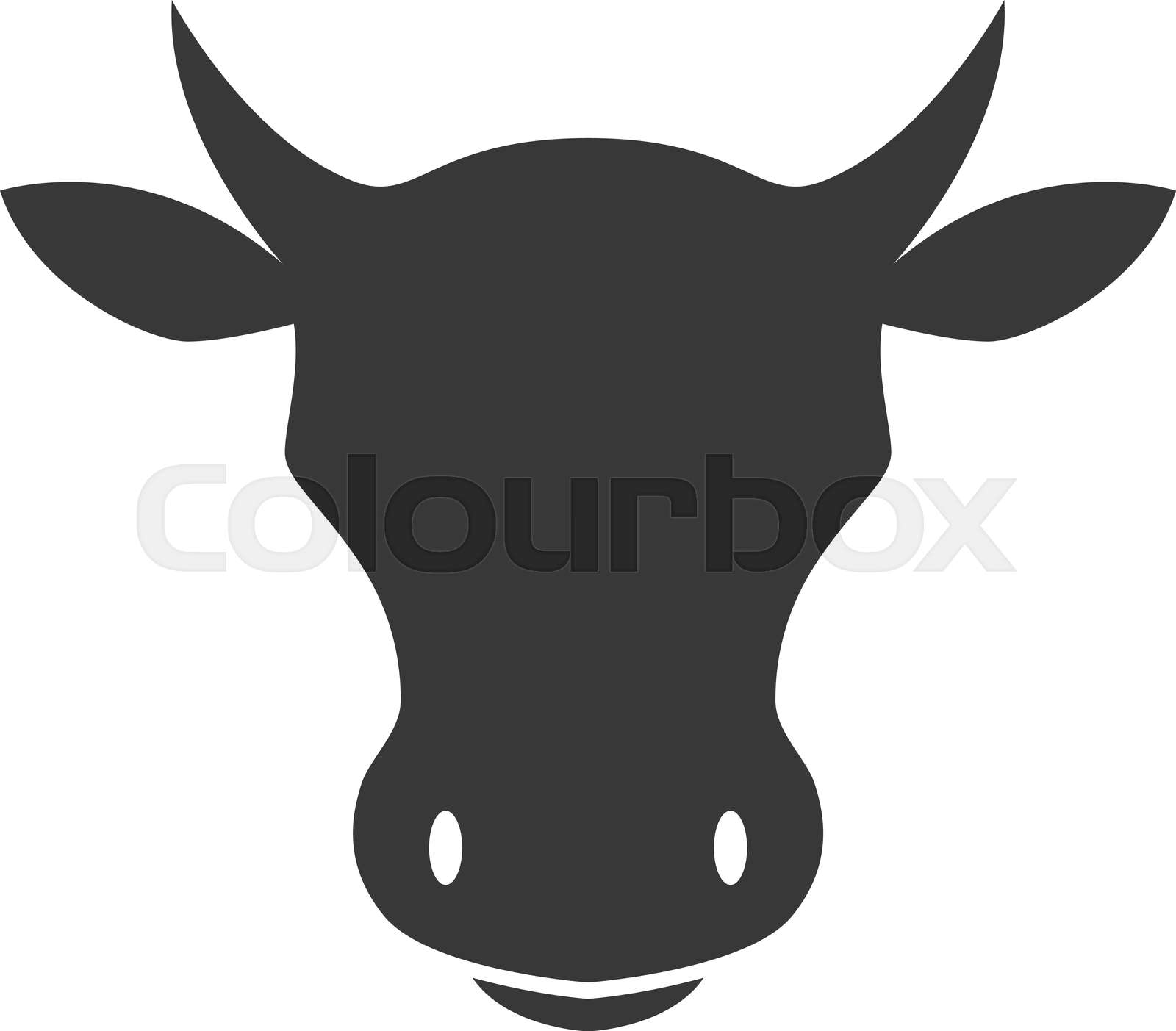 Cattle Head Silhouette