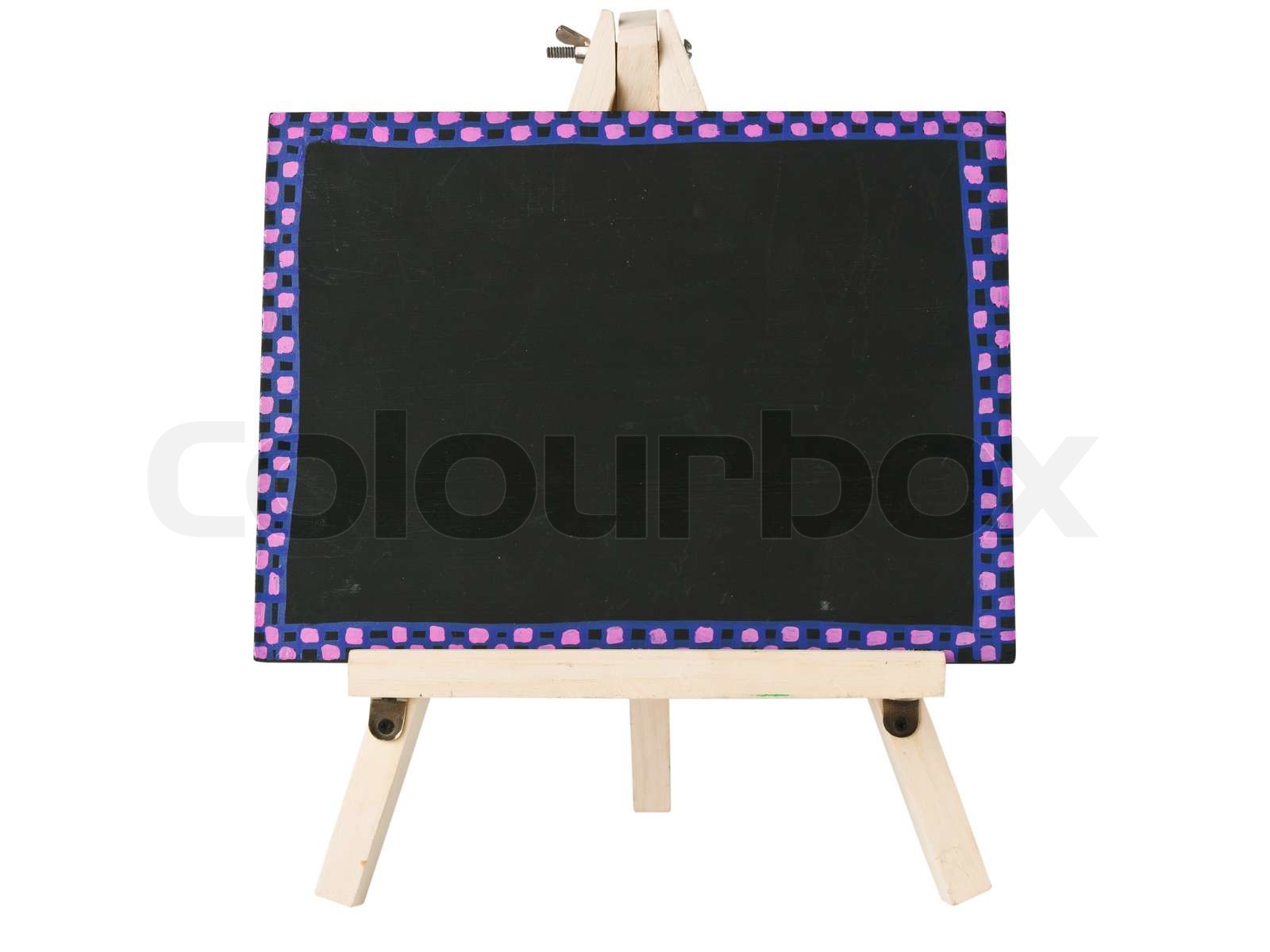 tom tavle med stativ træ | Stock foto | Colourbox