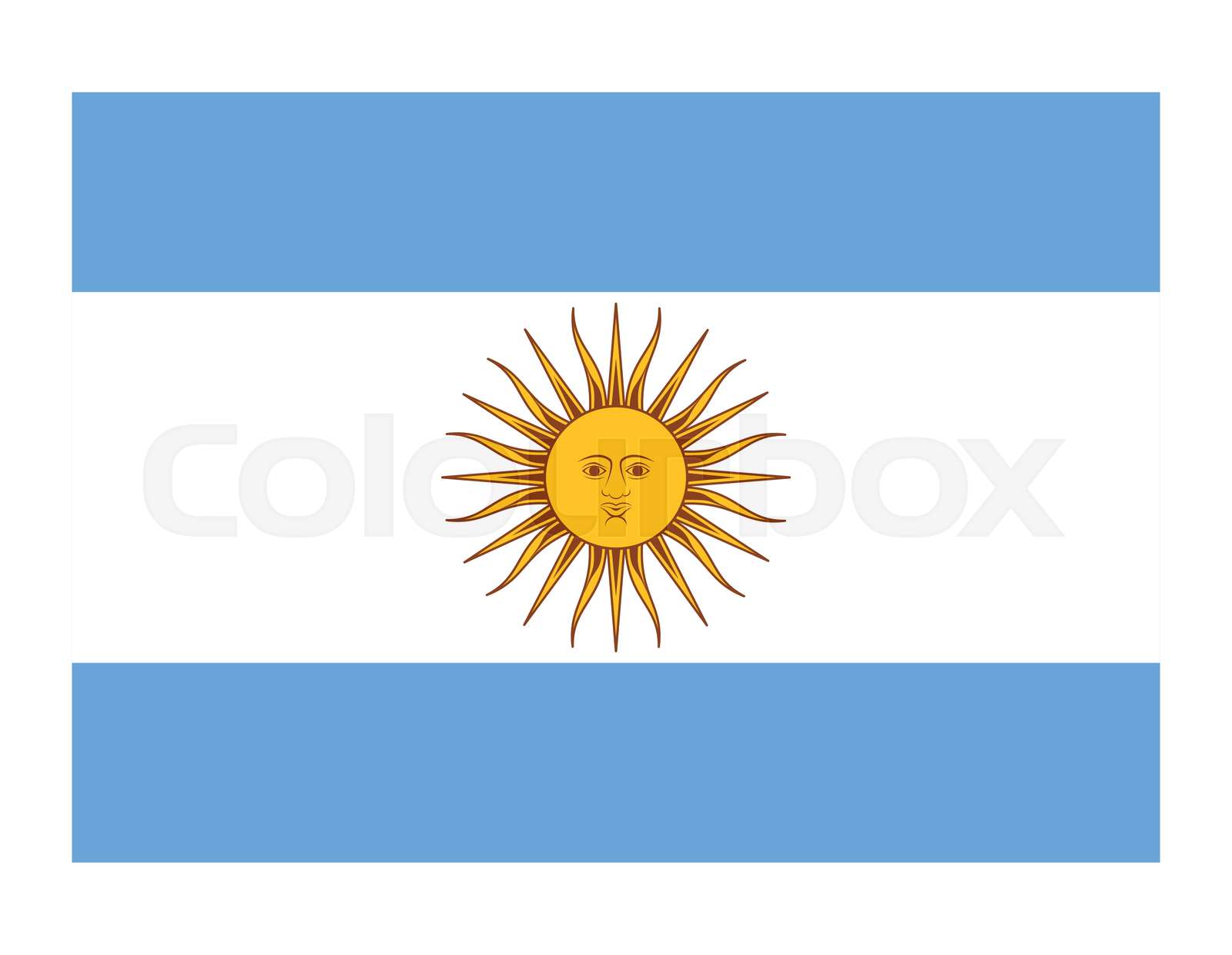 Argentina Flag Sun Logo