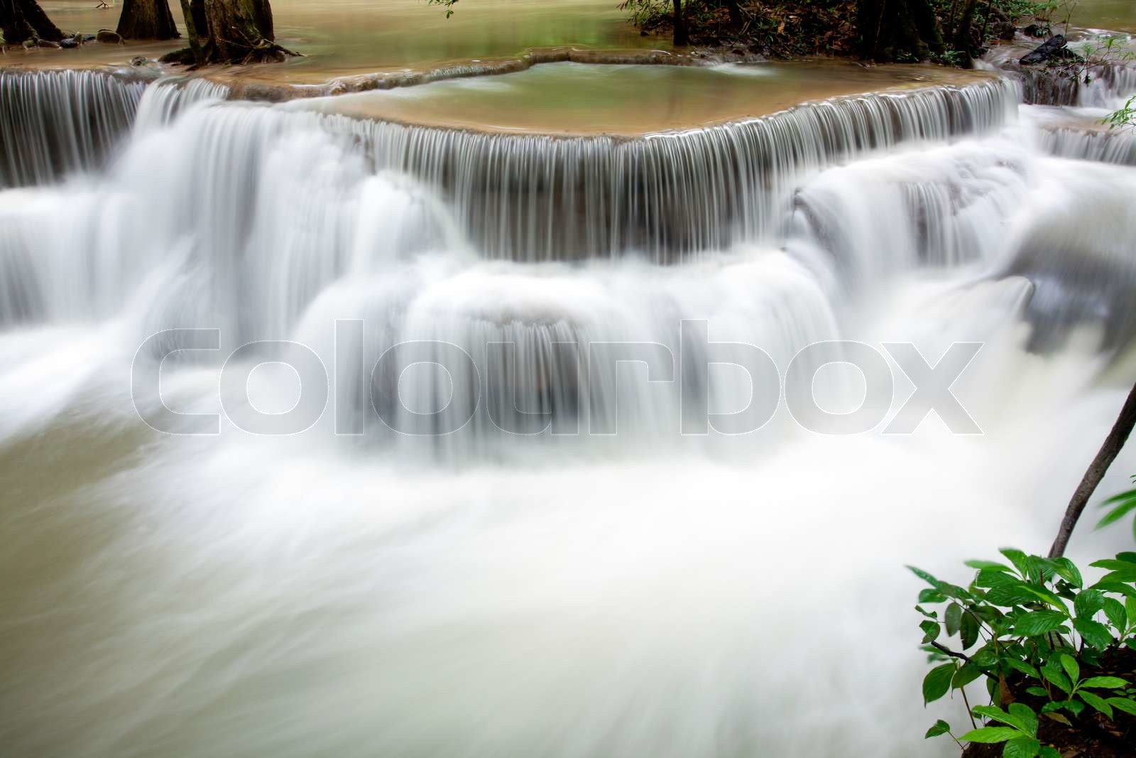 Waterfall flowing | Stock image | Colourbox
