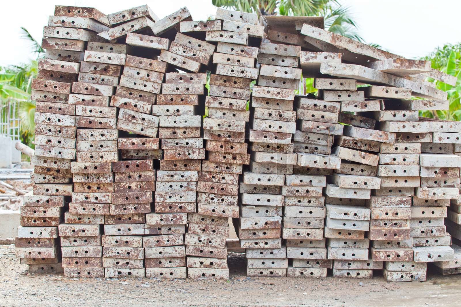 Construction, stack cement sheets model | Stock image | Colourbox