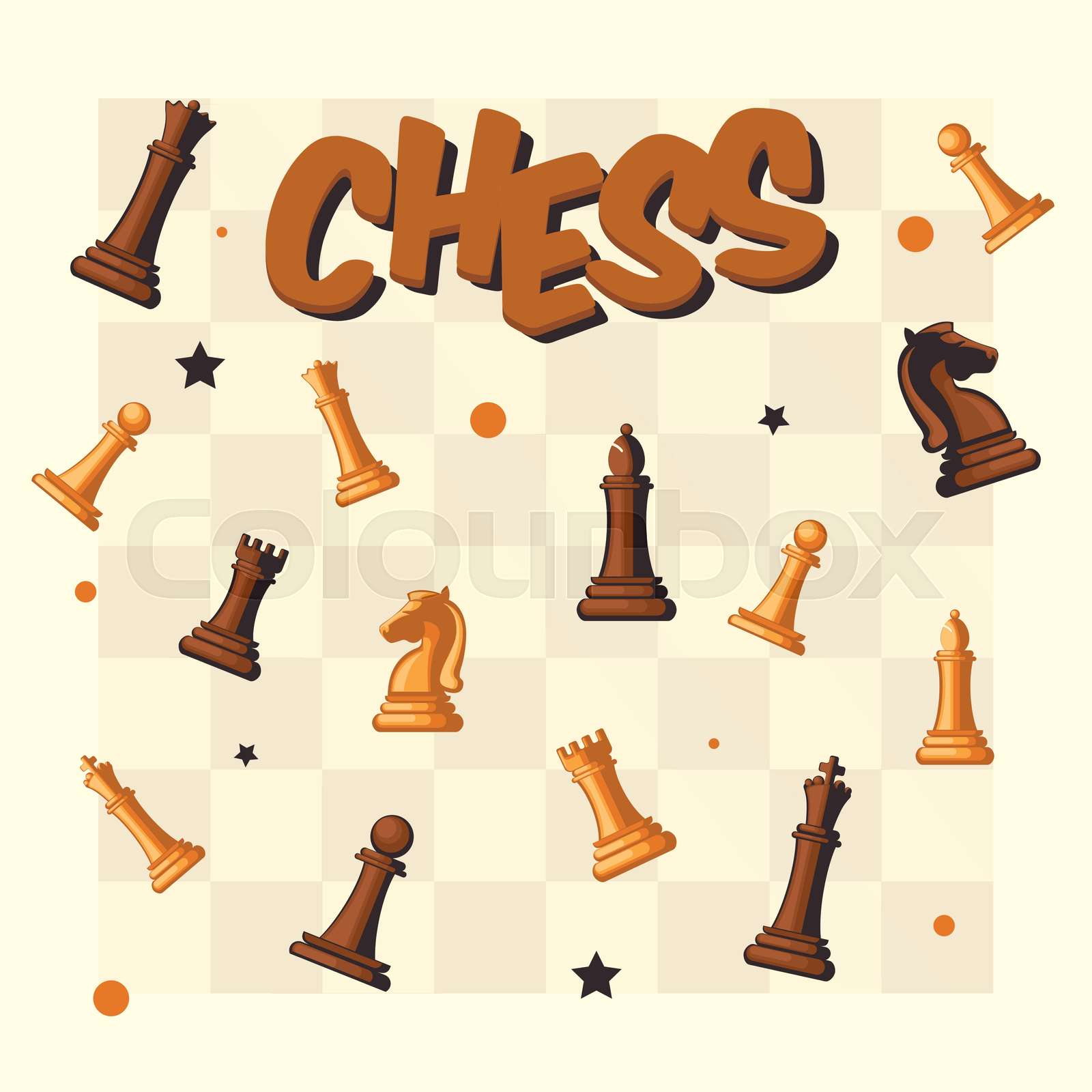 chess pieces card | Stock vector | Colourbox