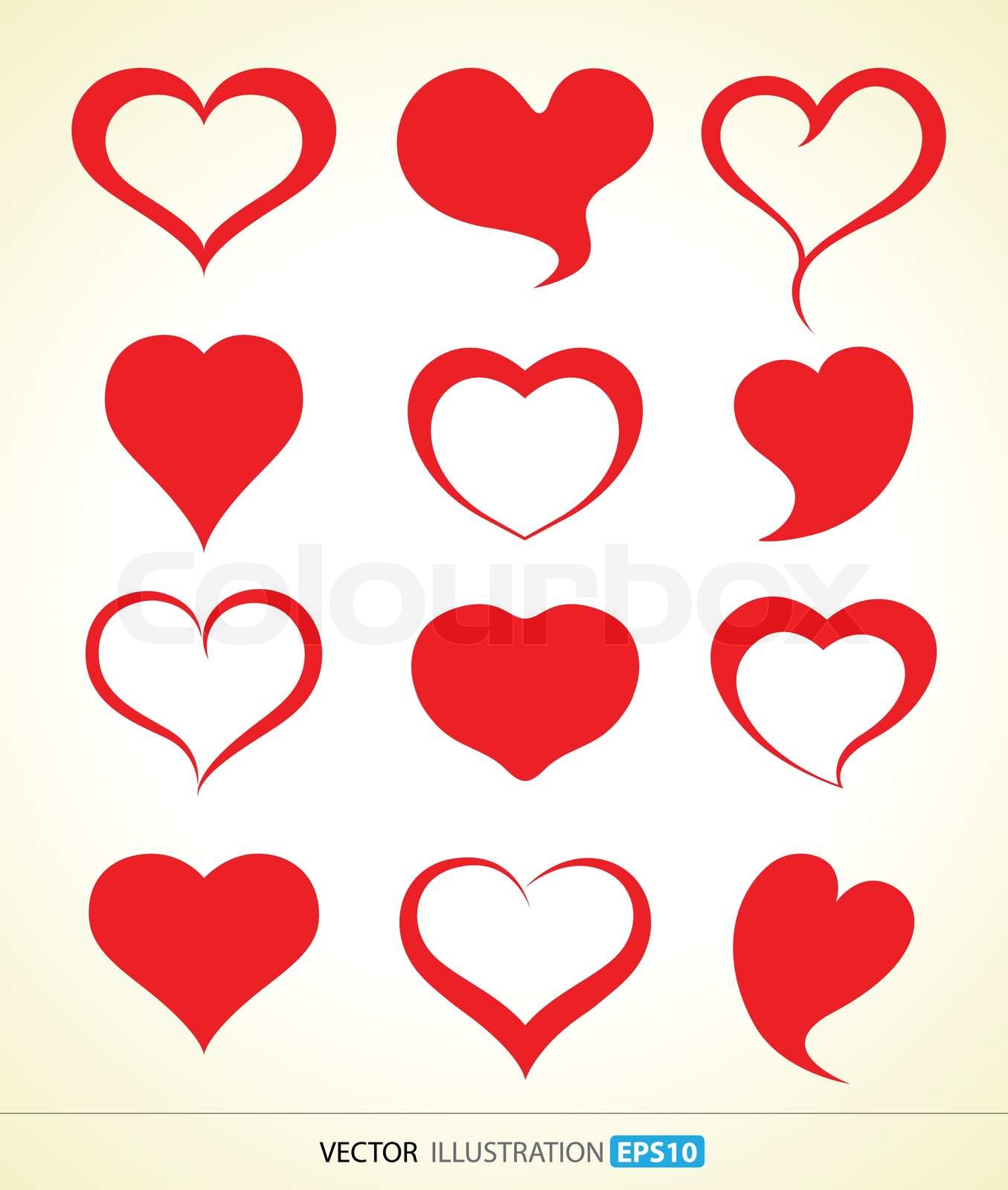 Love heart | Stock vector | Colourbox