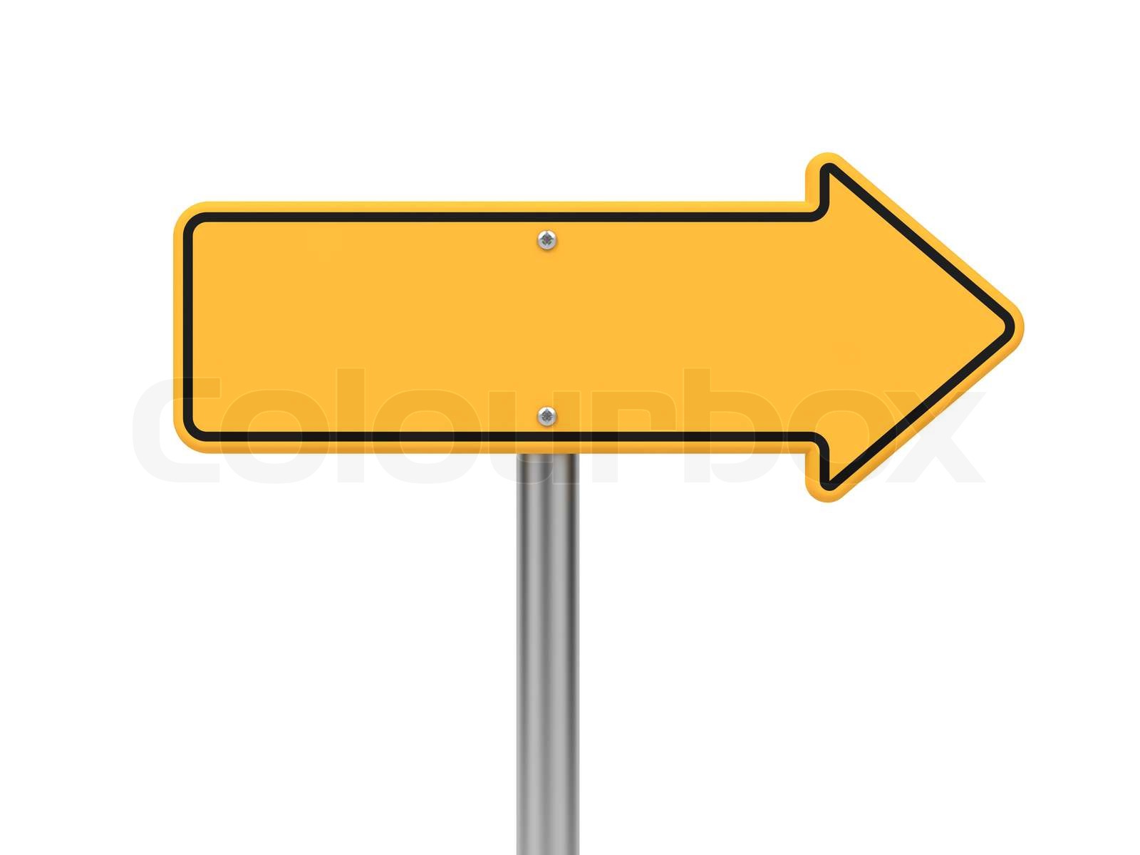 Directional Arrow Road Sign | Stock image | Colourbox