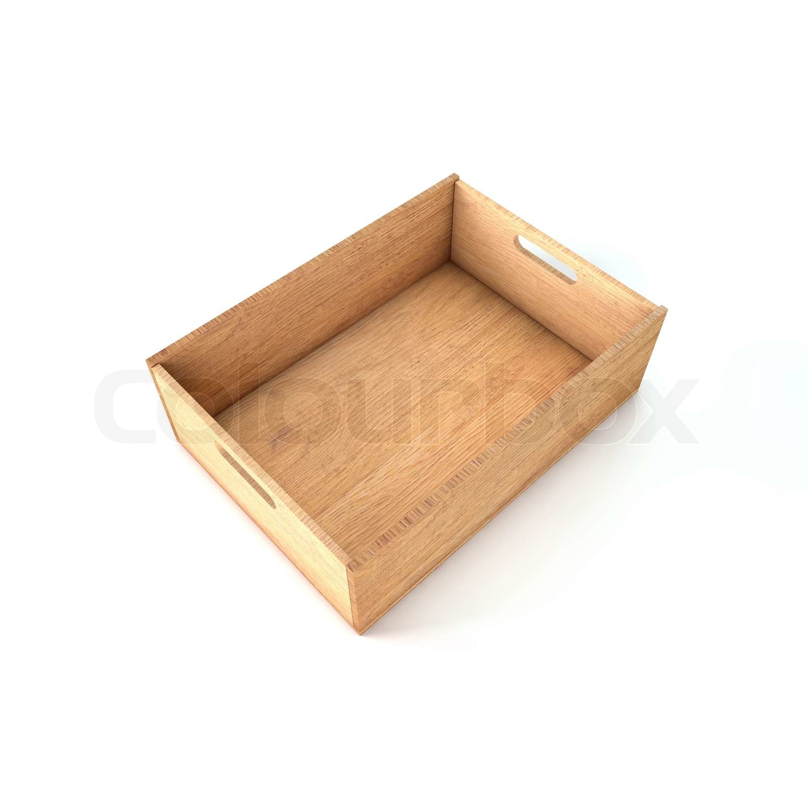 Wooden crate box for food, fruits and vegetables | Stock image | Colourbox