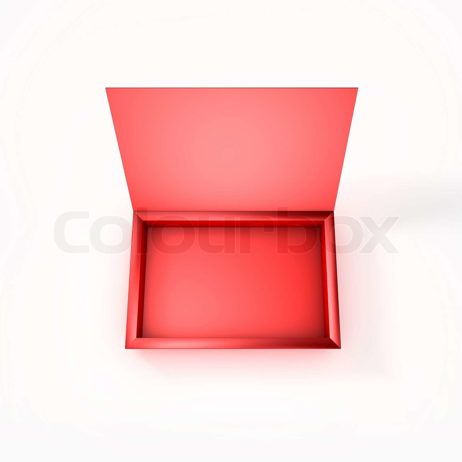 Empty Red Chocolate Box | Stock image | Colourbox