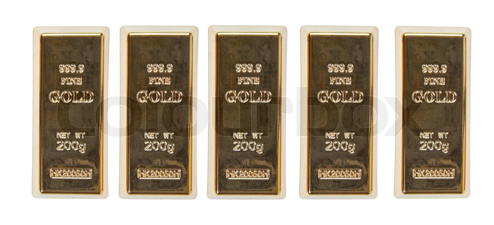 Gold bar top view | Stock image | Colourbox