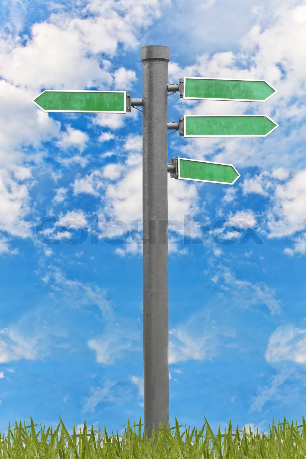 blank signs pointing | Stock image | Colourbox