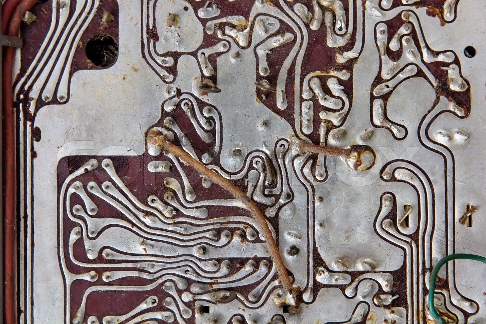 Old circuit board | Stock image | Colourbox