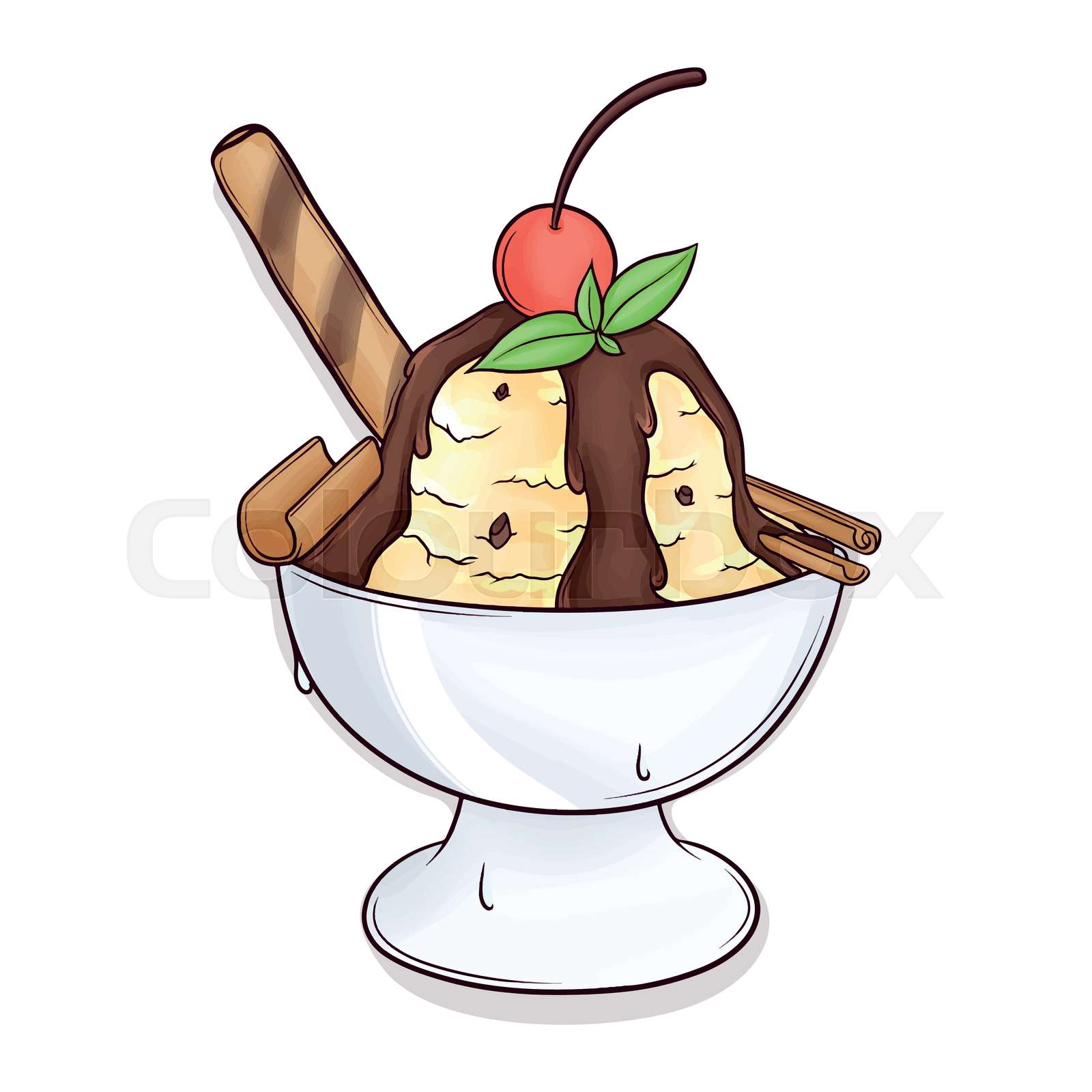 Ice Cream Sundae Clipart
